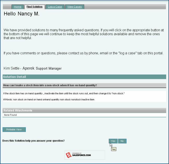Using the Online Customer Care Center