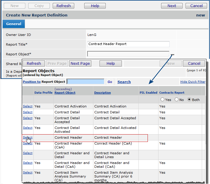 Creating Custom Reports